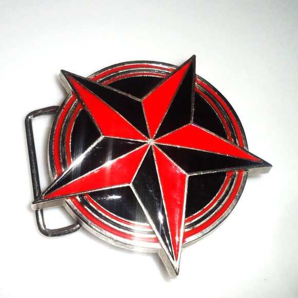 Vintage | Accessories | Jw2 Highway Star Rd Enamel Vintage Belt Buckle ...